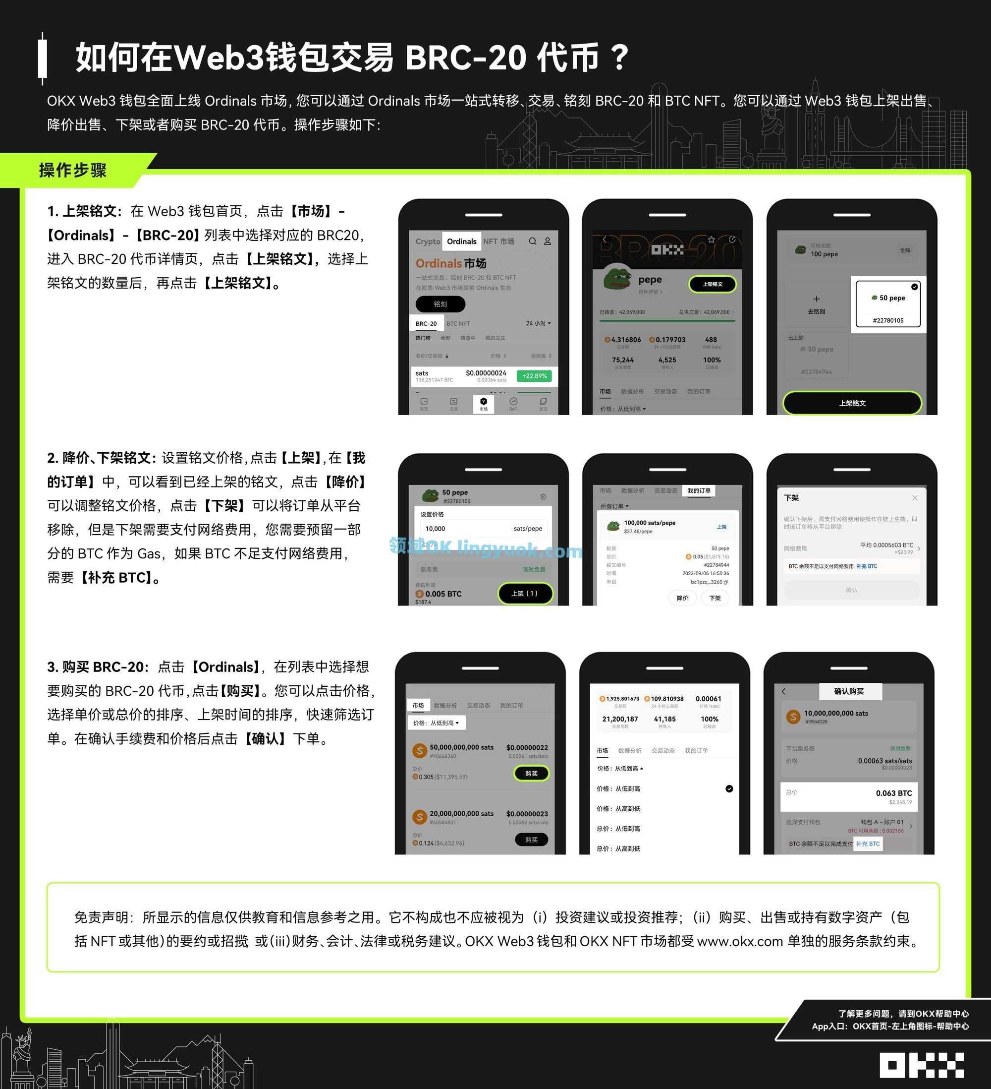 如何在欧意（ouyi）Web3钱包交易 BRC-20 代币 ？ | 领域OK